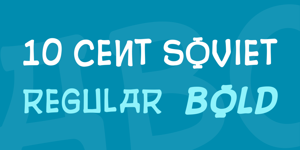 10 Cent Soviet Font Family · 1001 Fonts