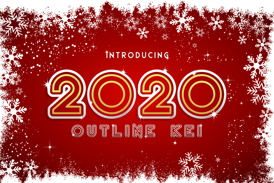 2020 Outline Kei Font · 1001 Fonts
