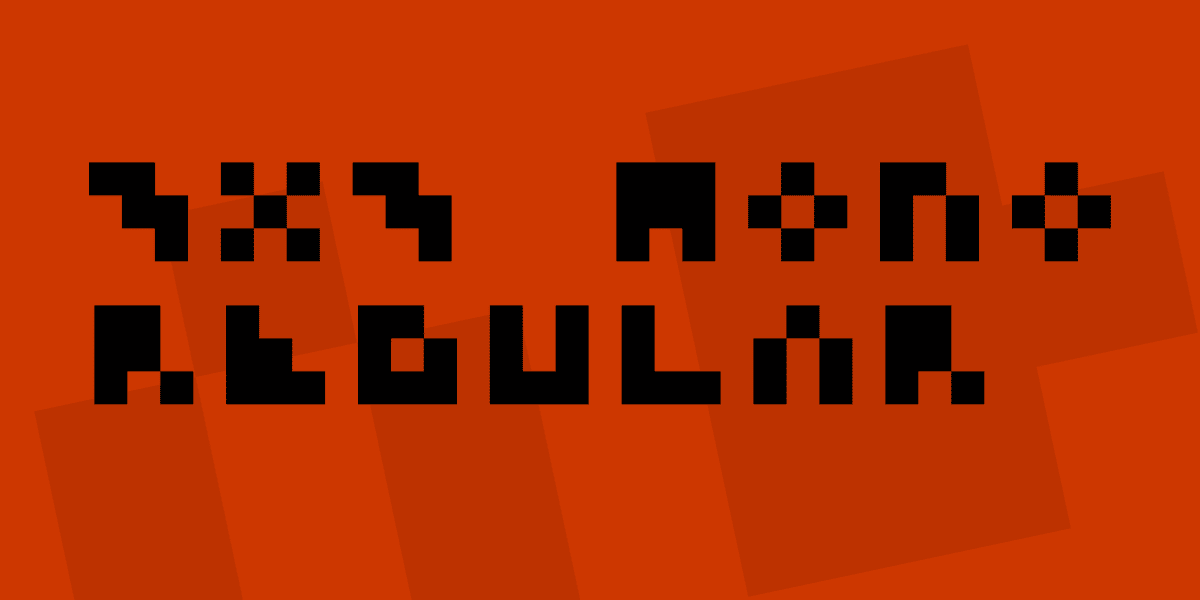 3x3 Mono Font · 1001 Fonts
