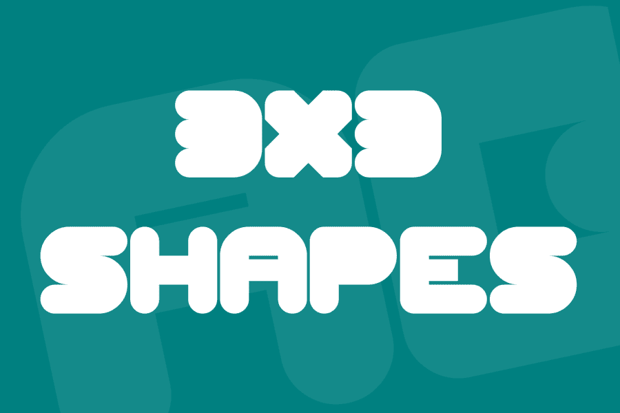 3x3 Shapes Font · 1001 Fonts