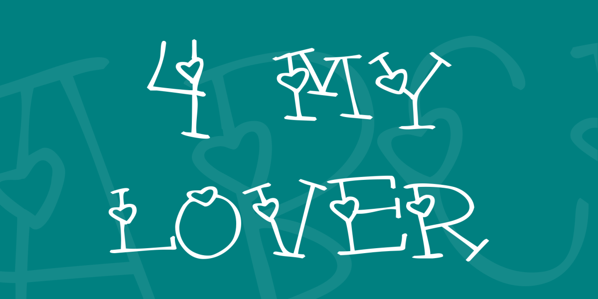 4 my lover Font · 1001 Fonts