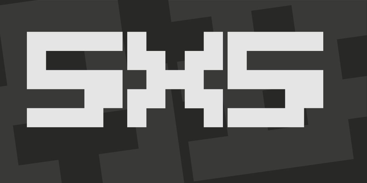 5X5 Font · 1001 Fonts