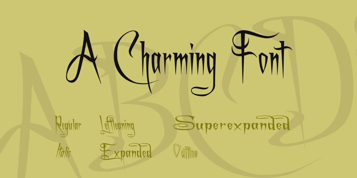 A Charming Font Font Family · 1001 Fonts