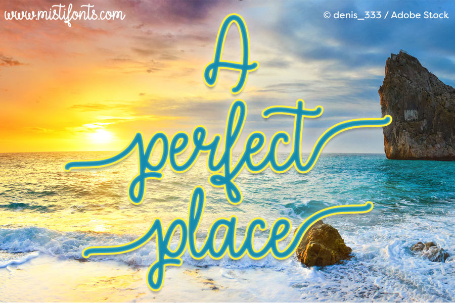 A Perfect Place Font · 1001 Fonts