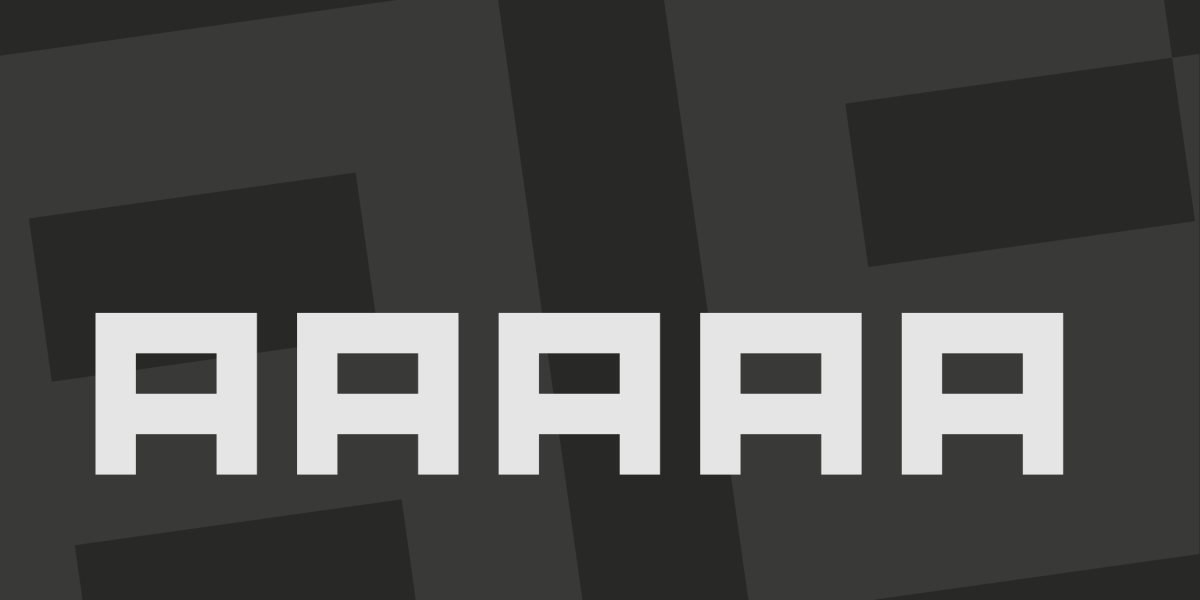 AAAAA Font · 1001 Fonts