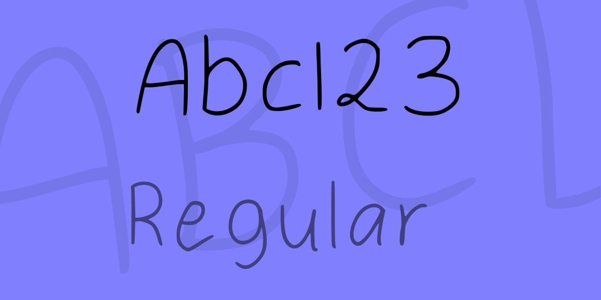 Abc123 Font · 1001 Fonts