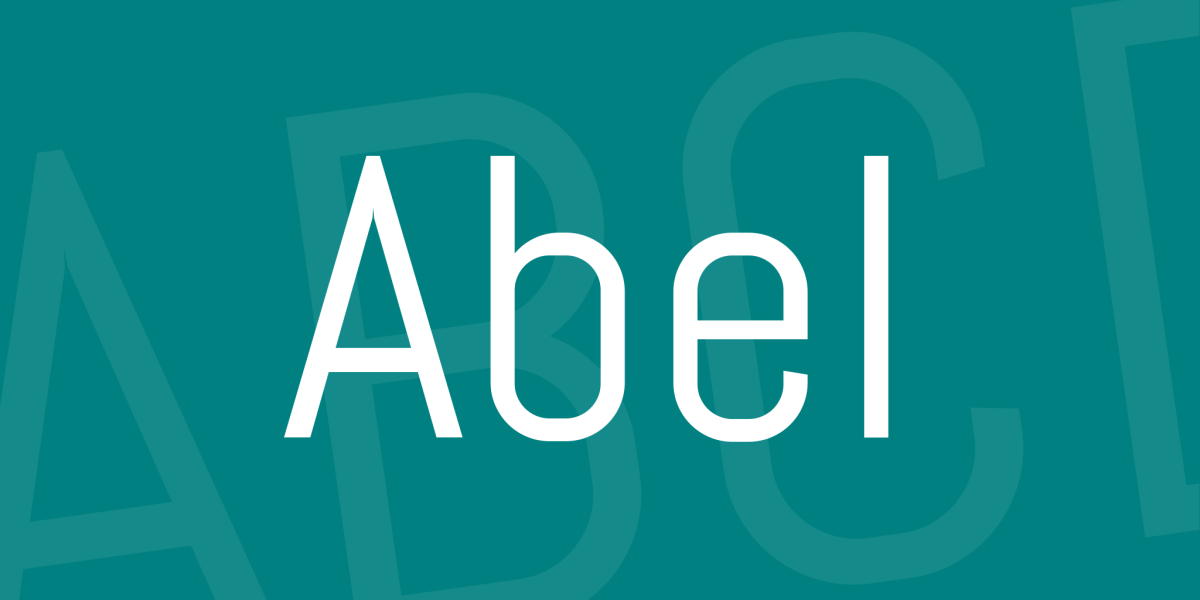 Abel Font · 1001 Fonts