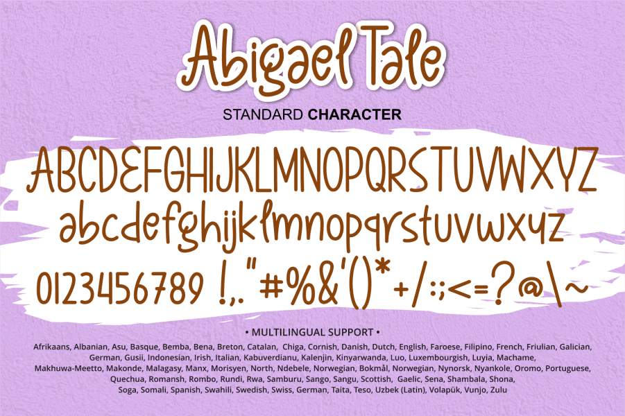 Abigael Tale Font · 1001 Fonts