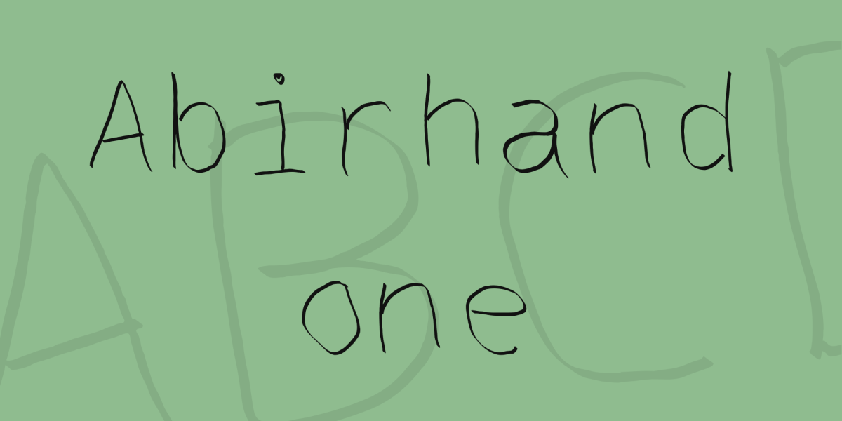 Abirhand one Font · 1001 Fonts