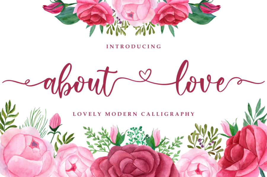 About Love Font · 1001 Fonts