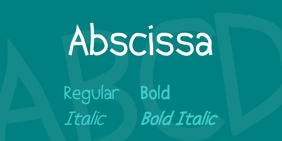 Abscissa Font Family · 1001 Fonts