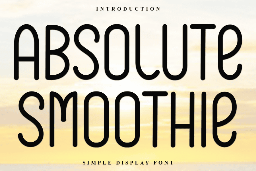 Absolute Smoothie Font · 1001 Fonts