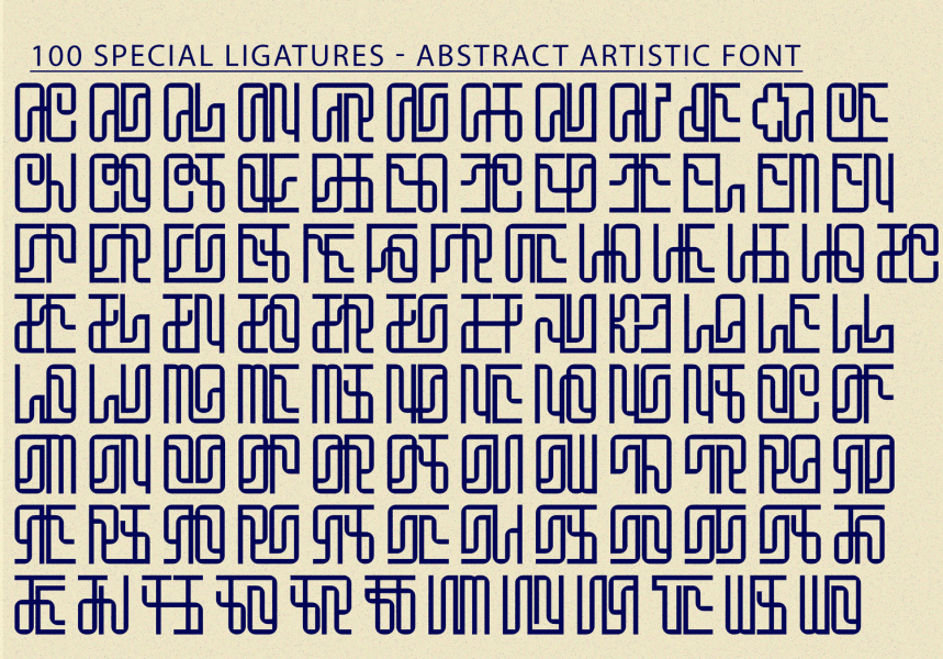 ABSTRACT ARTISTIC DEMO Font · 1001 Fonts