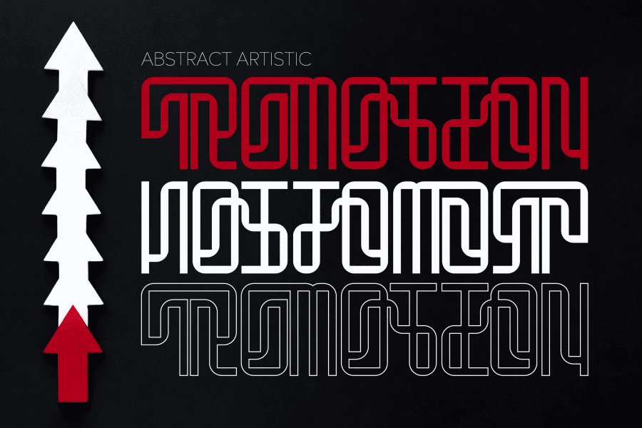 ABSTRACT ARTISTIC DEMO Font · 1001 Fonts