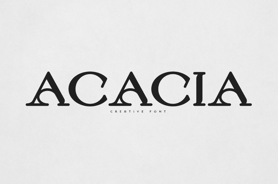 Acacia Font · 1001 Fonts