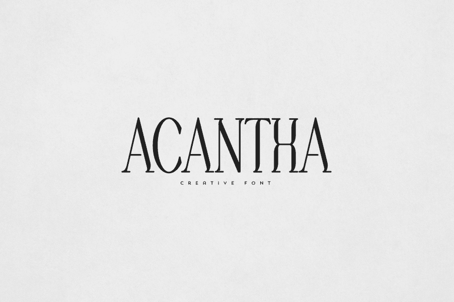 Acantha Font · 1001 Fonts