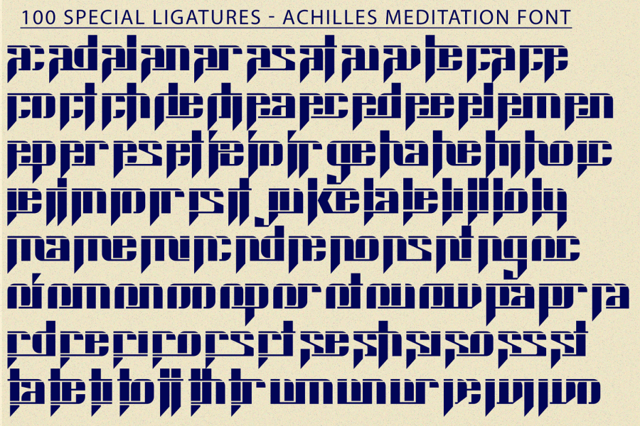Achilles Meditation Demo Font Family · 1001 Fonts