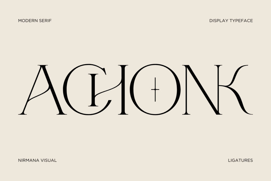 Achonk Modern - Demo Version Font · 1001 Fonts