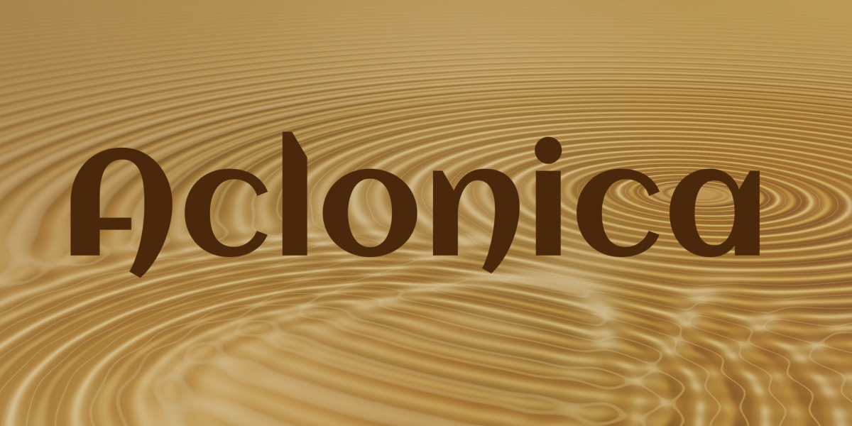 Aclonica Font · 1001 Fonts