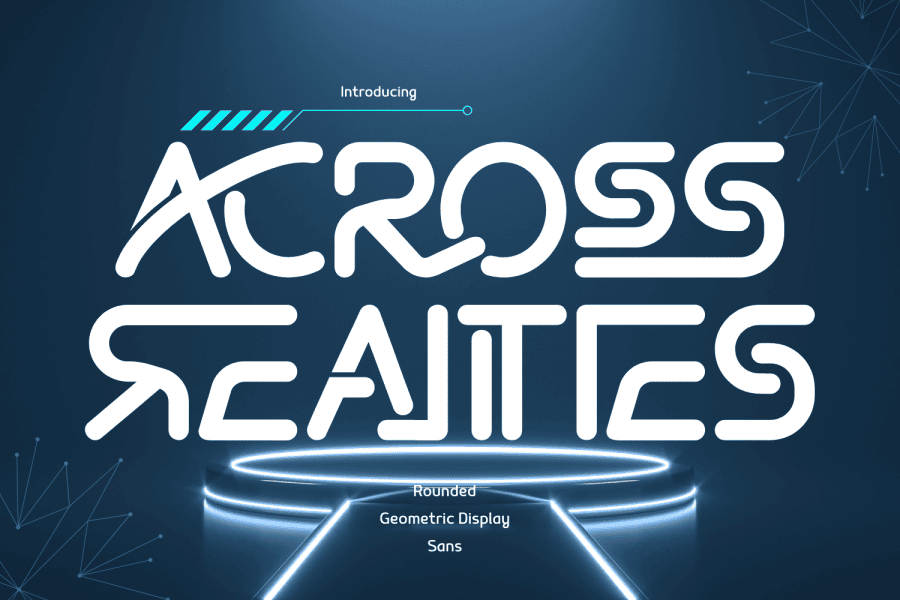 ACROSS REALITIES DEMO Font · 1001 Fonts