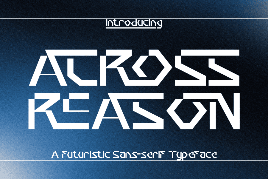 ACROSS REASON DEMO Font · 1001 Fonts