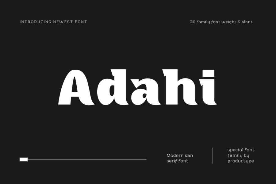 Adahi Personal Use Font Family · 1001 Fonts