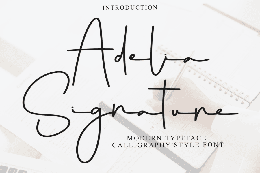 Adelia Signature Font · 1001 Fonts