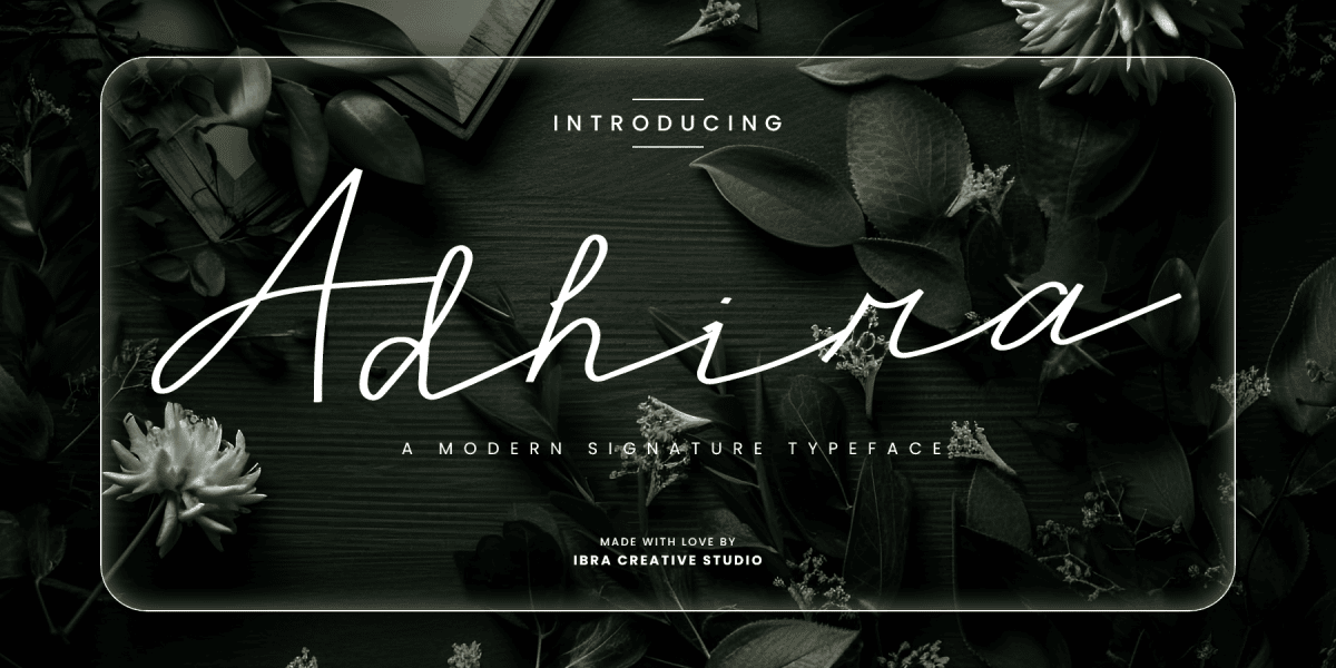 Adhira Font · 1001 Fonts