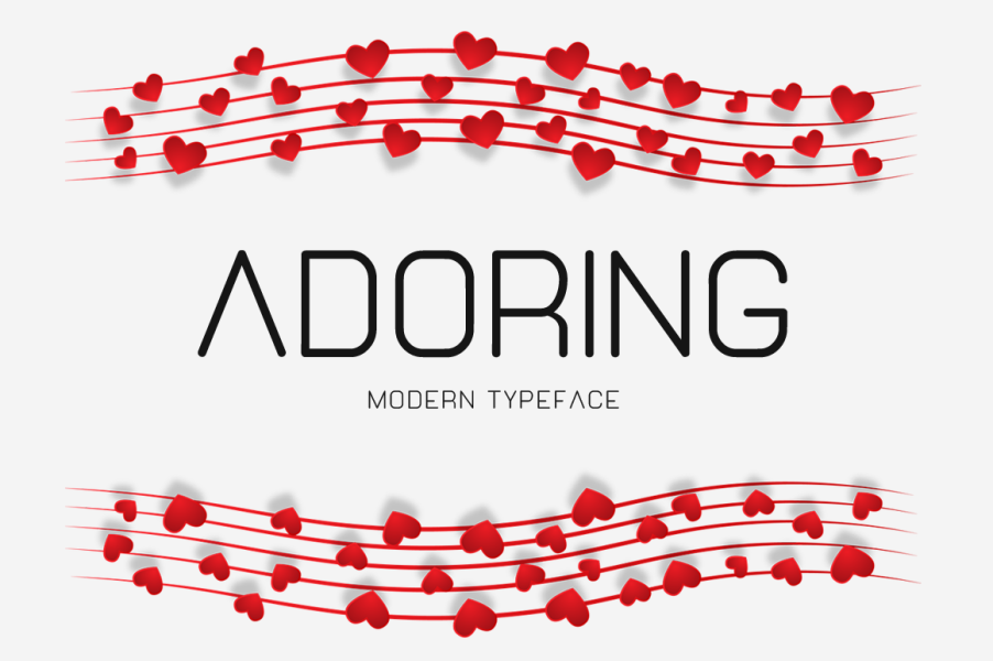 Adoring Font · 1001 Fonts