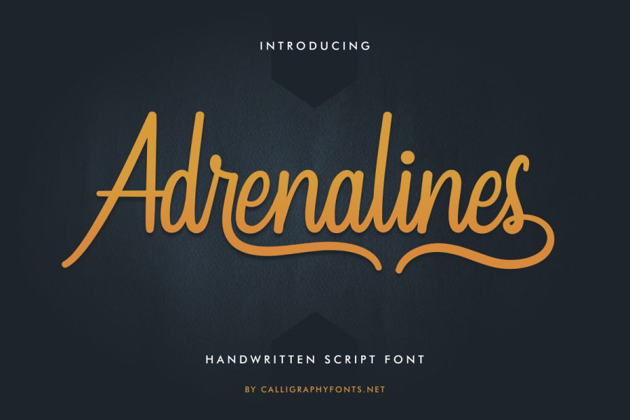 Adrenalines Demo Font · 1001 Fonts