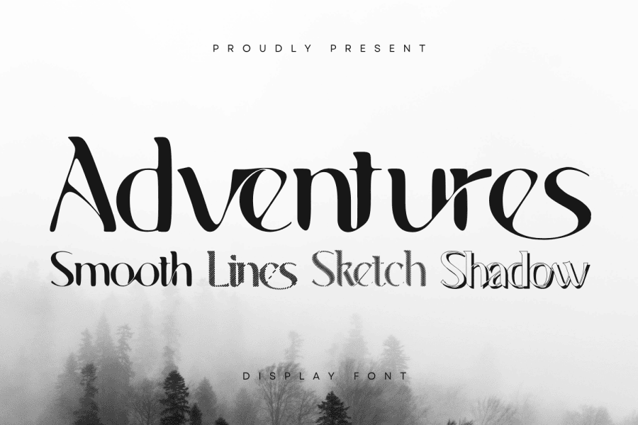 Adventures Shadow Demo Font · 1001 Fonts