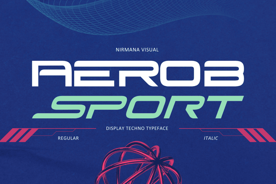 Aerob Sport Font Family · 1001 Fonts