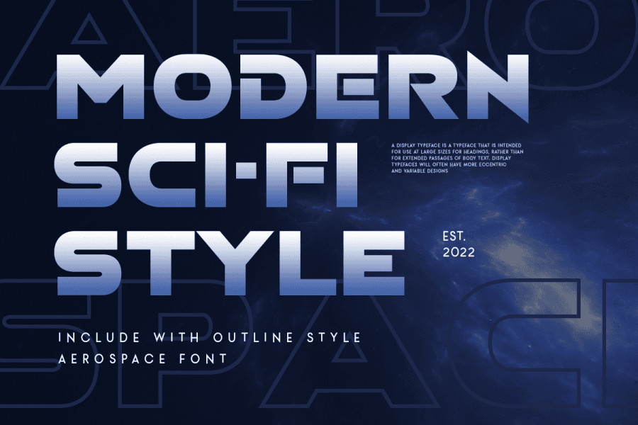 Aerospace Font · 1001 Fonts