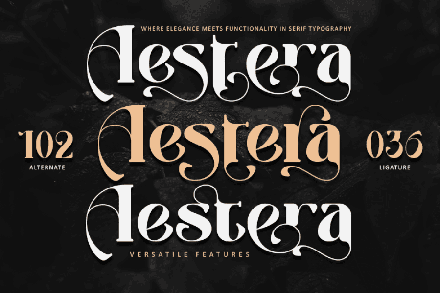 Aestera - Personal use Font · 1001 Fonts