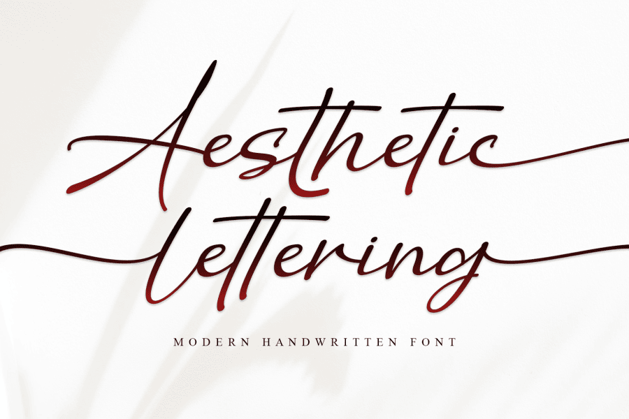 Aesthetic Lettering Italic Font · 1001 Fonts