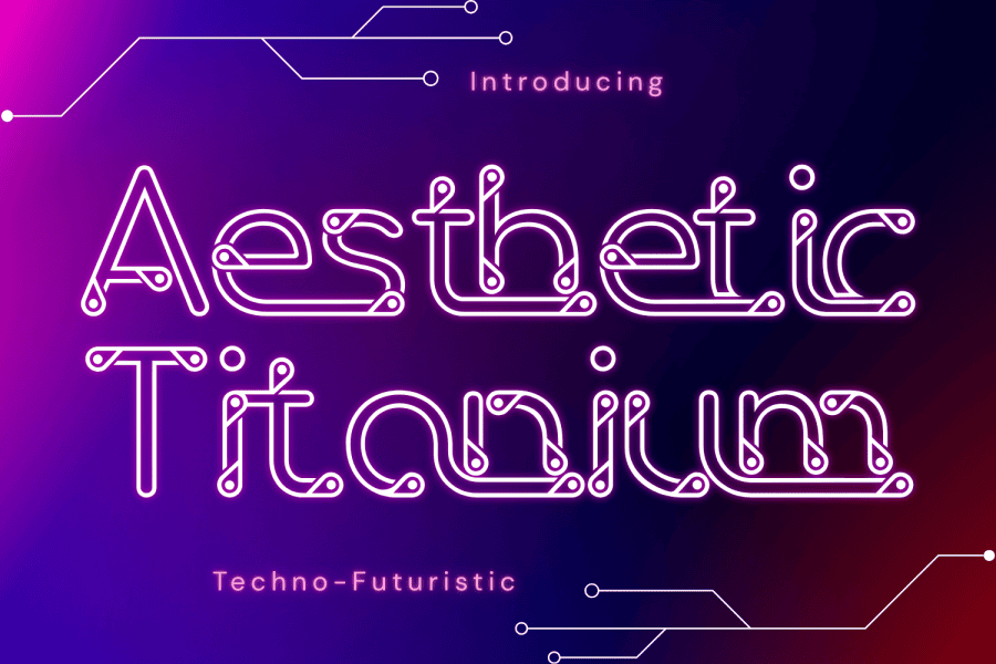 Aesthetic Titanium Demo Font · 1001 Fonts
