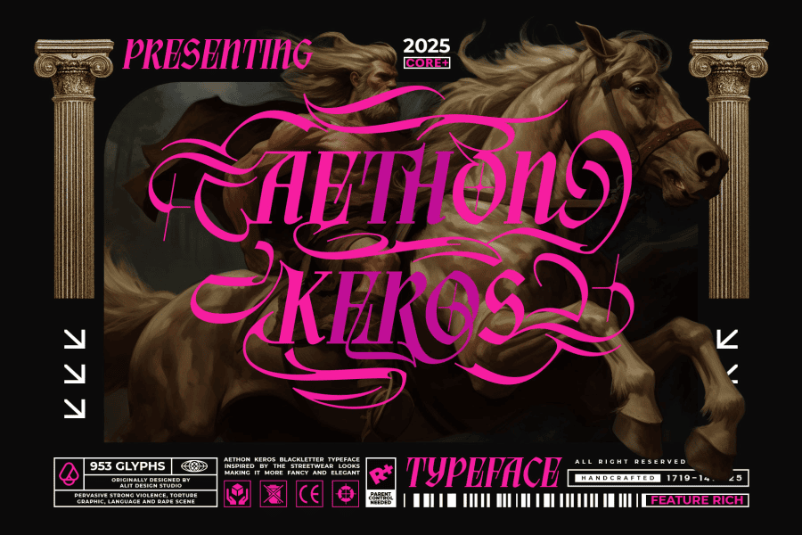 3 Free Metal Logo, Tattoo Fonts · 1001 Fonts