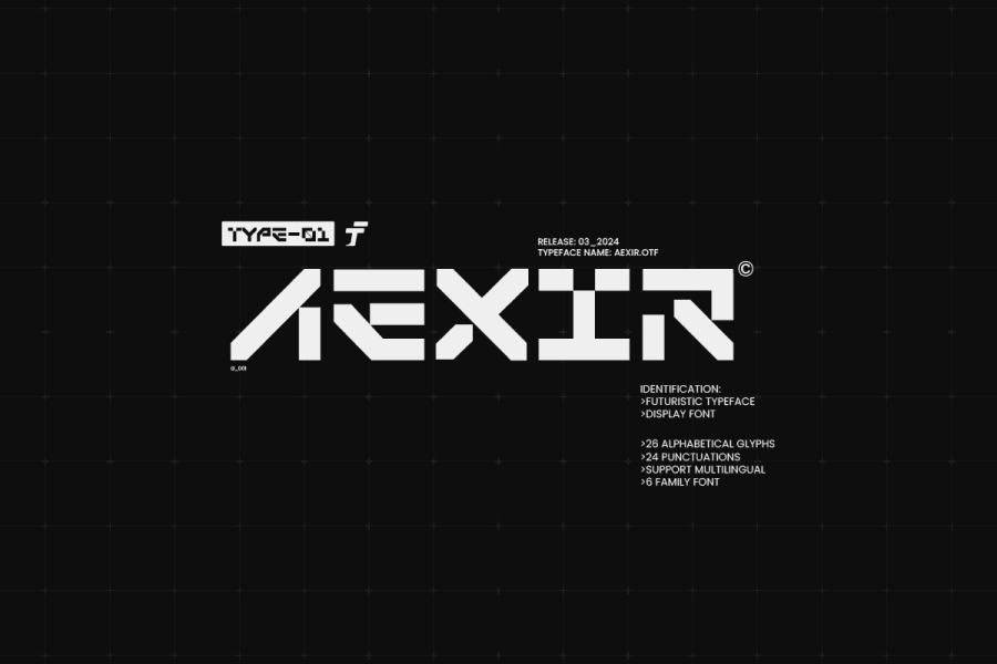 Aexir Font · 1001 Fonts