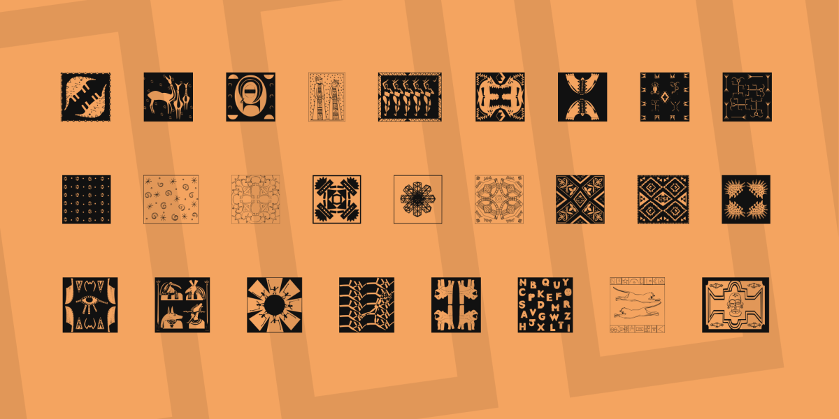 African Pattern Font · 1001 Fonts