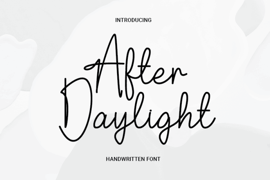 After Daylight Font · 1001 Fonts