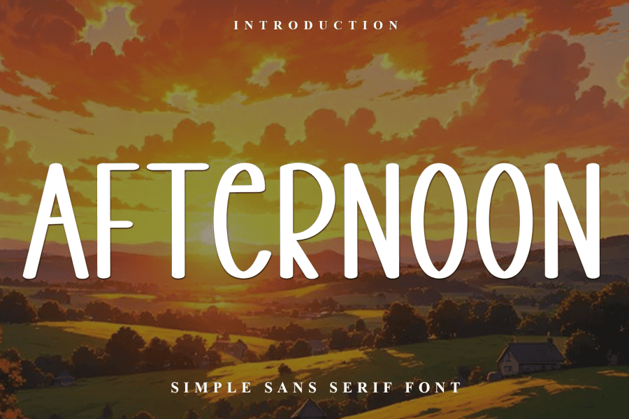 Afternoon Font · 1001 Fonts