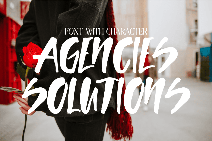 AGENCIES SOLUTIONS Font · 1001 Fonts