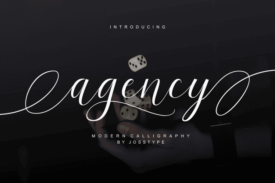 Agency Script Font · 1001 Fonts