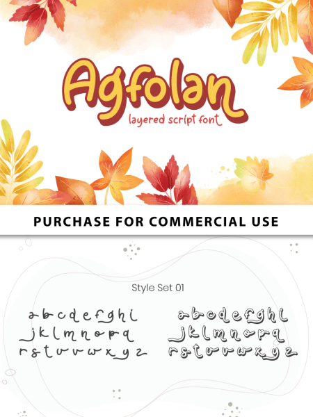 Agfolan Font · 1001 Fonts