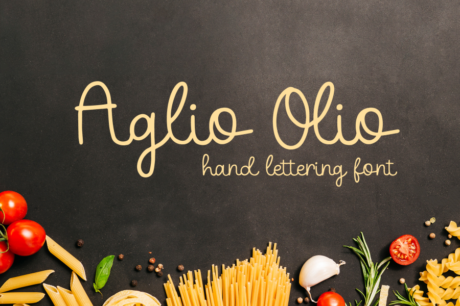 AGlio Olio Font · 1001 Fonts