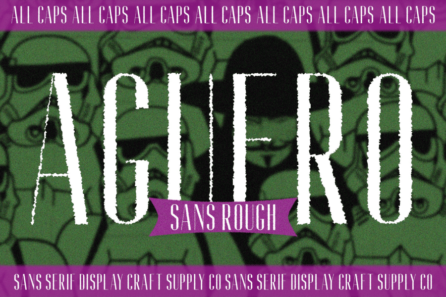 Aguero Sans Rough Demo Font · 1001 Fonts