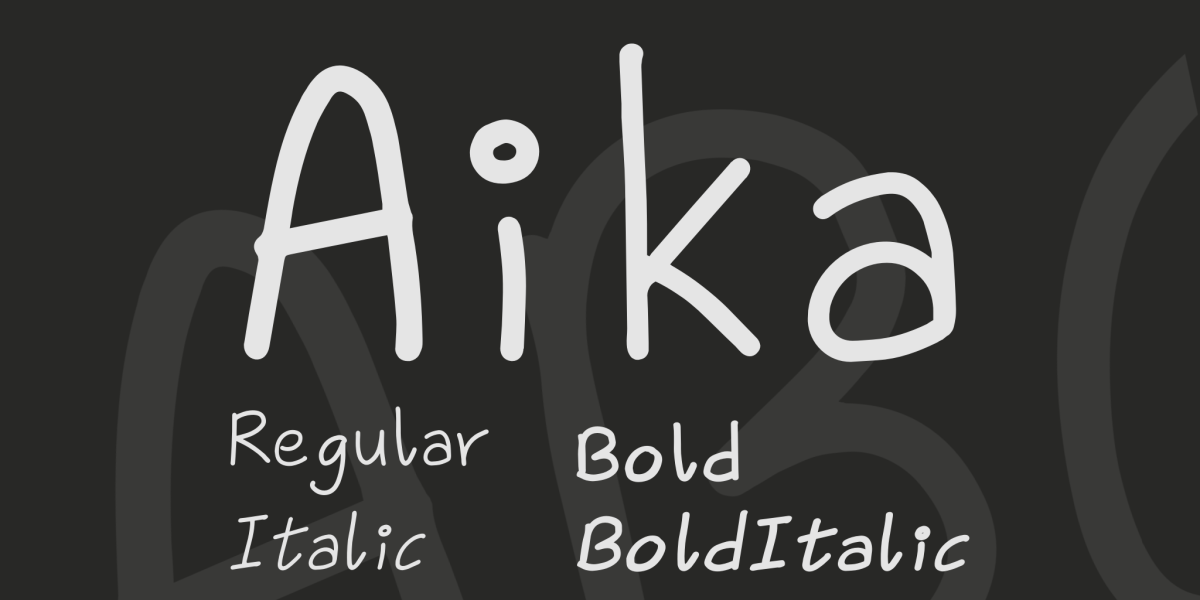 Aika Font Family · 1001 Fonts