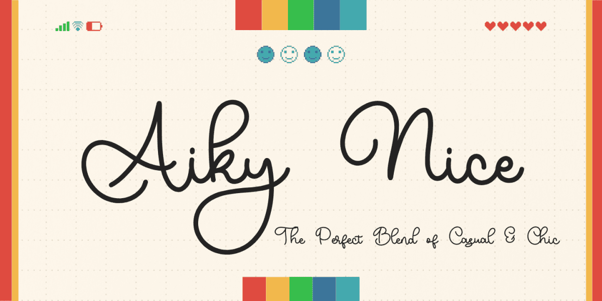 Aiky Nice Font · 1001 Fonts