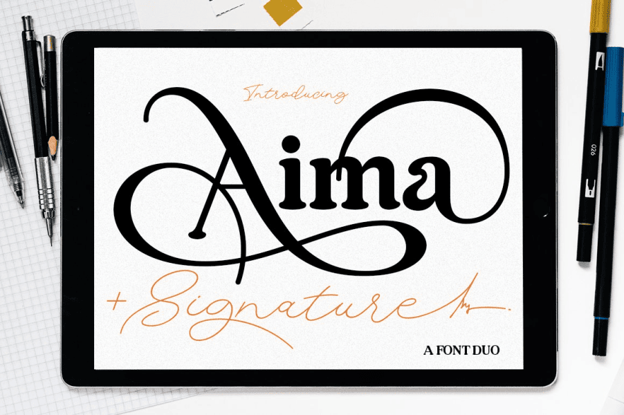 Aima Font Family · 1001 Fonts
