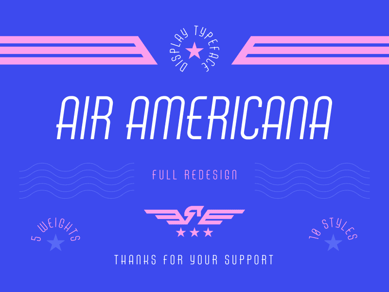 Air Americana Font Family · 1001 Fonts